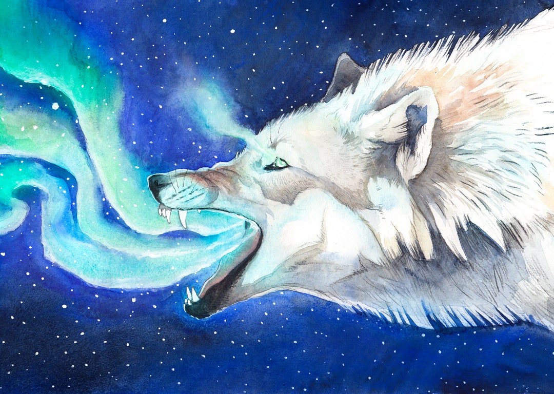 Wolf's Fire A3 Poster Art Print - Etsy