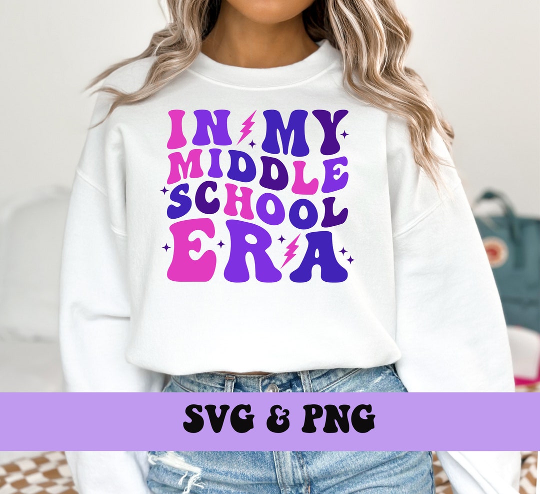 In My Middle School Era SVG and PNG, Retro Students and Teachers Last ...