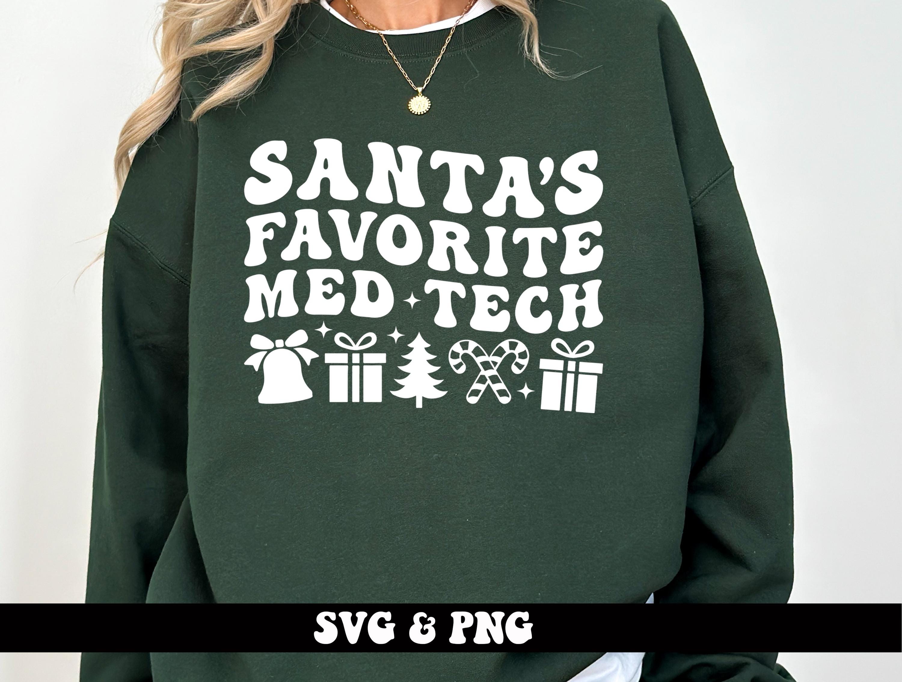 Santa's Favorite Med Tech Png and Svg Christmas Holidays Medical Png ...