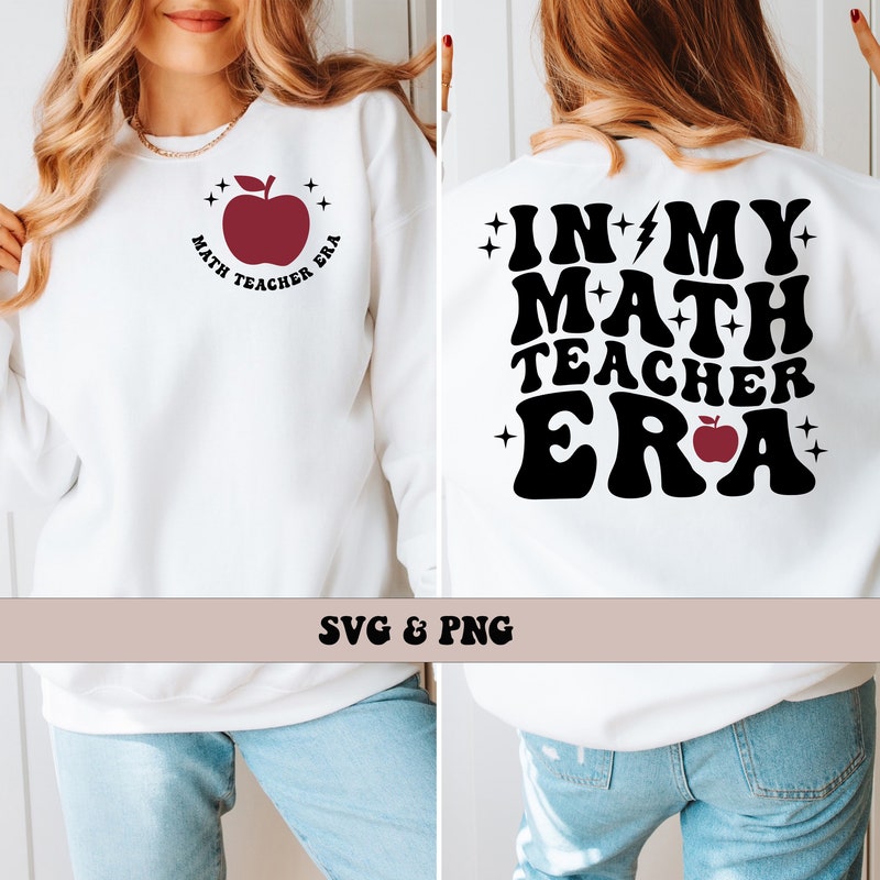 Math Teacher Svg - Etsy