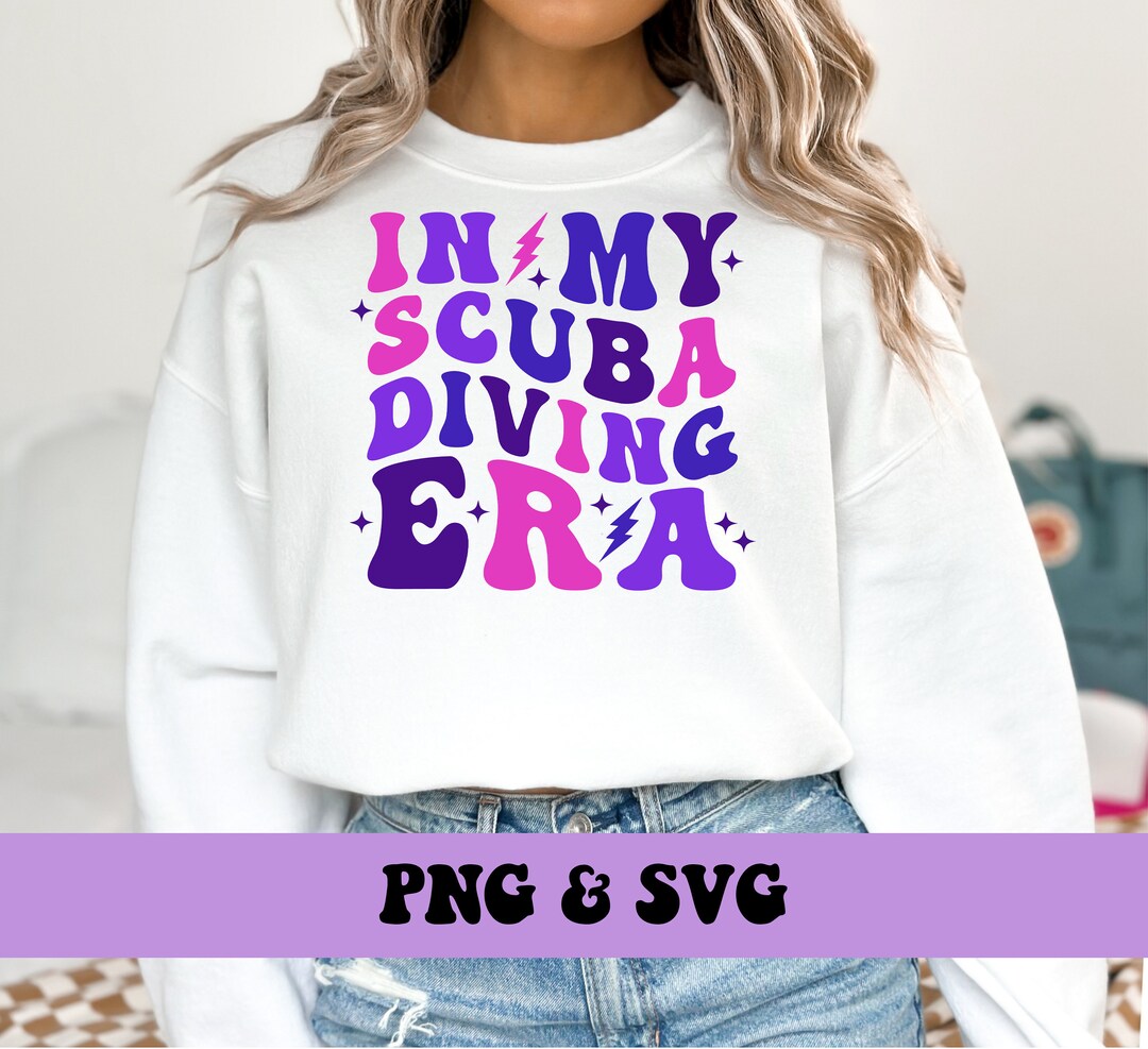 In My Scuba Diving Era SVG and PNG, Retro Summer and Water Sports Png ...