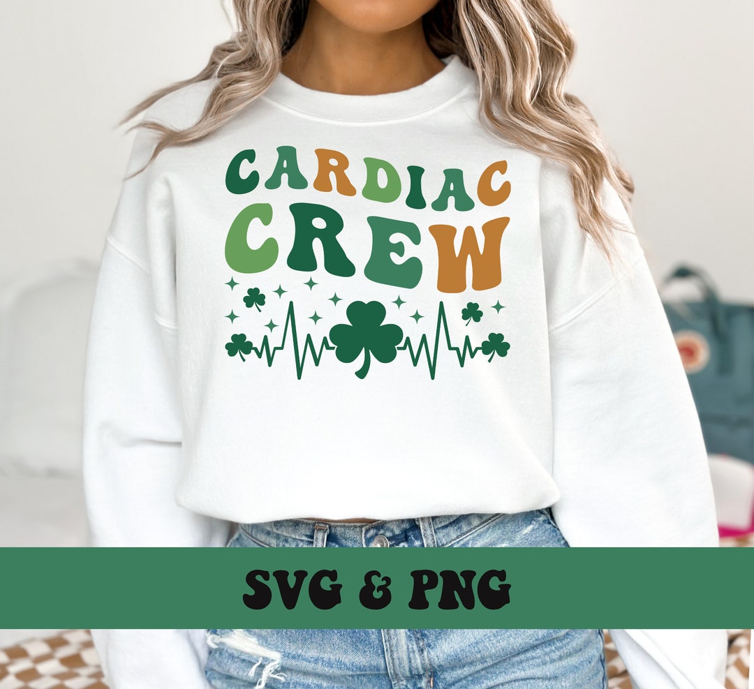 Cardiac Crew St Patrick's Day SVG and PNG Cardiac Nurse Rn Tech St ...