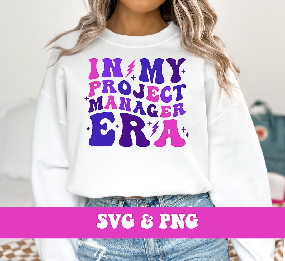 In My Project Manager Era SVG and PNG, Groovy Retro Trendy Office Work ...