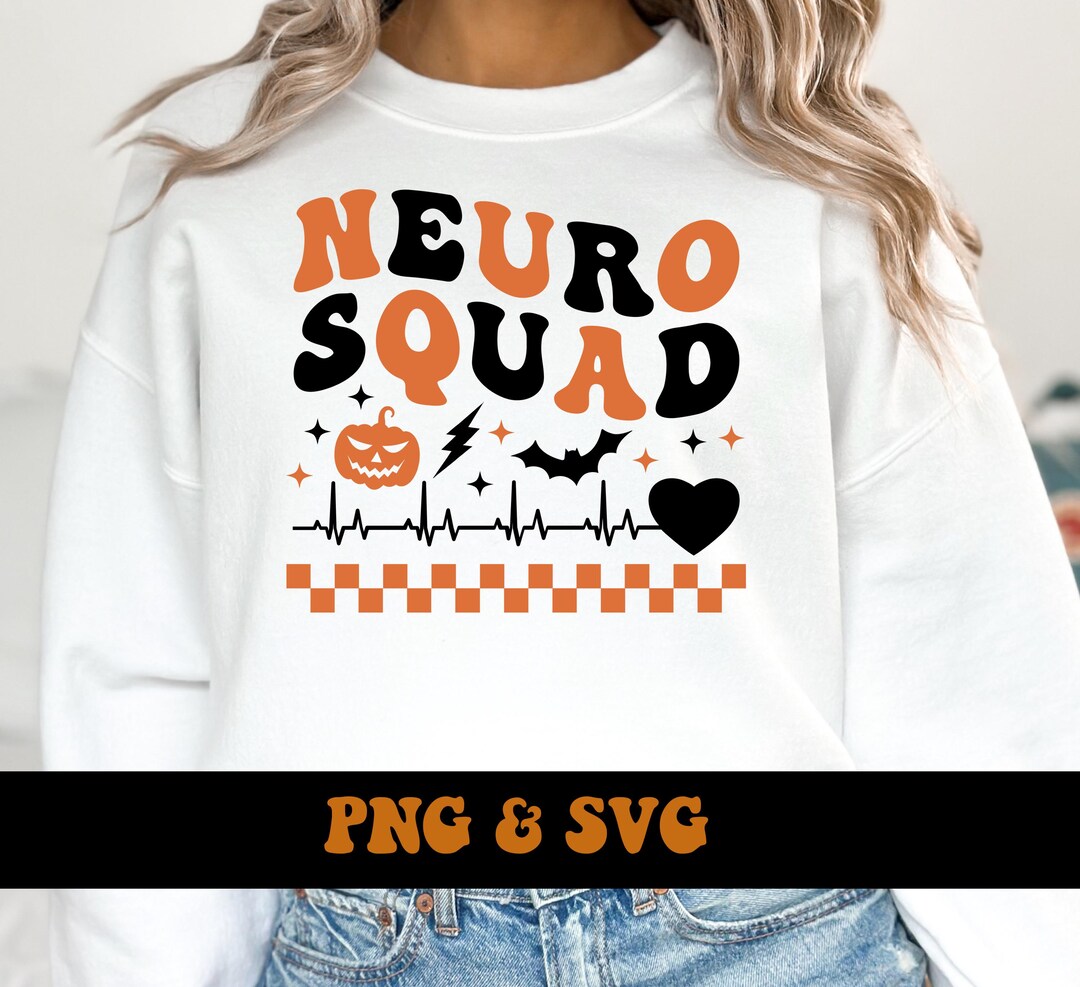Neuro Squad Halloween PNG and SVG, Halloween Nurse RN Nursing Medical ...