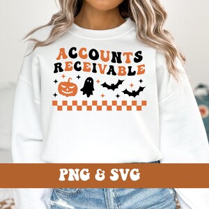Accounts Receiveable Png and Svg Halloween Accounting Png Svg, Retro ...