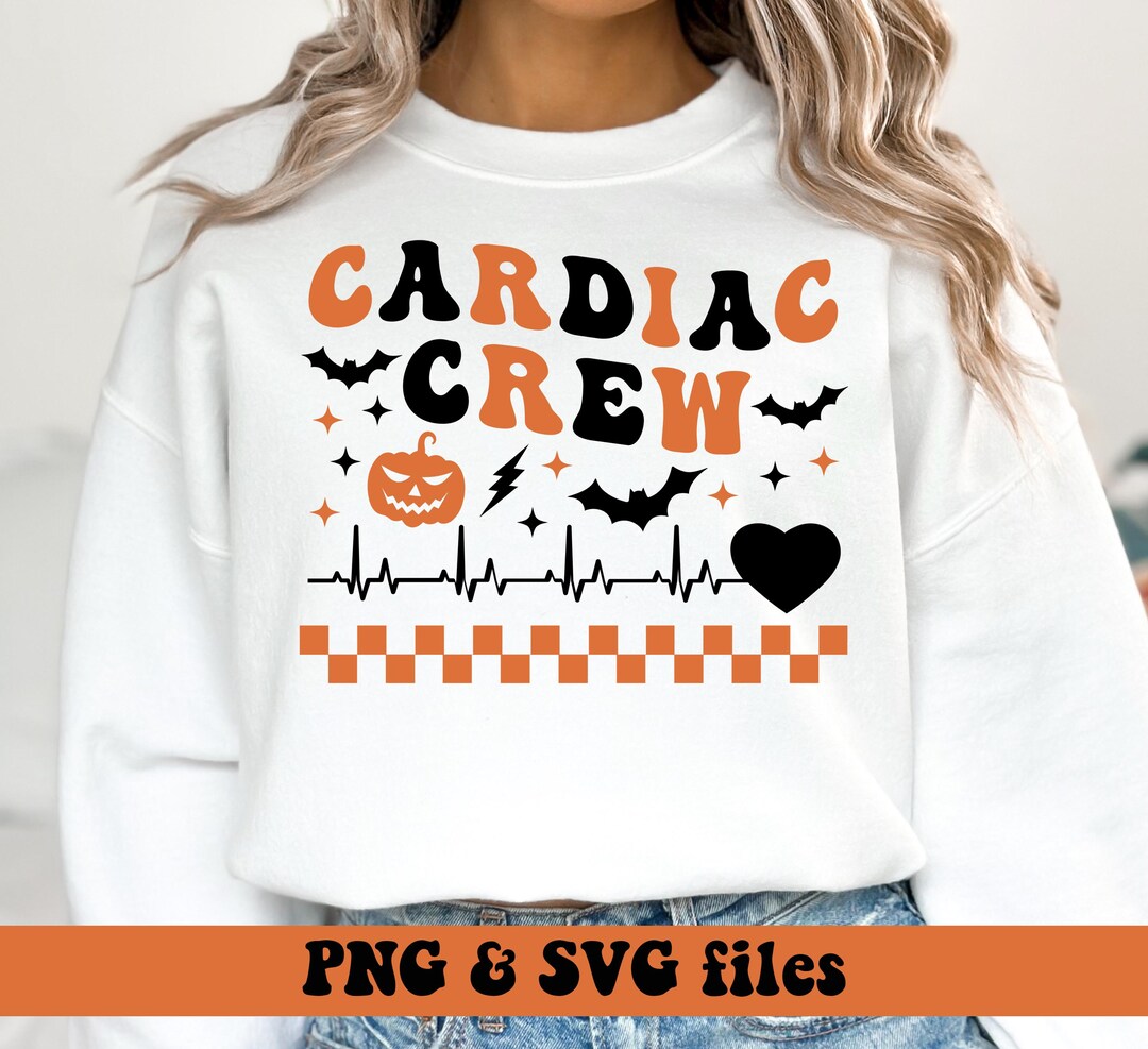Cardiac Crew Halloween SVG and PNG, Nurse and Nursing Medical ...