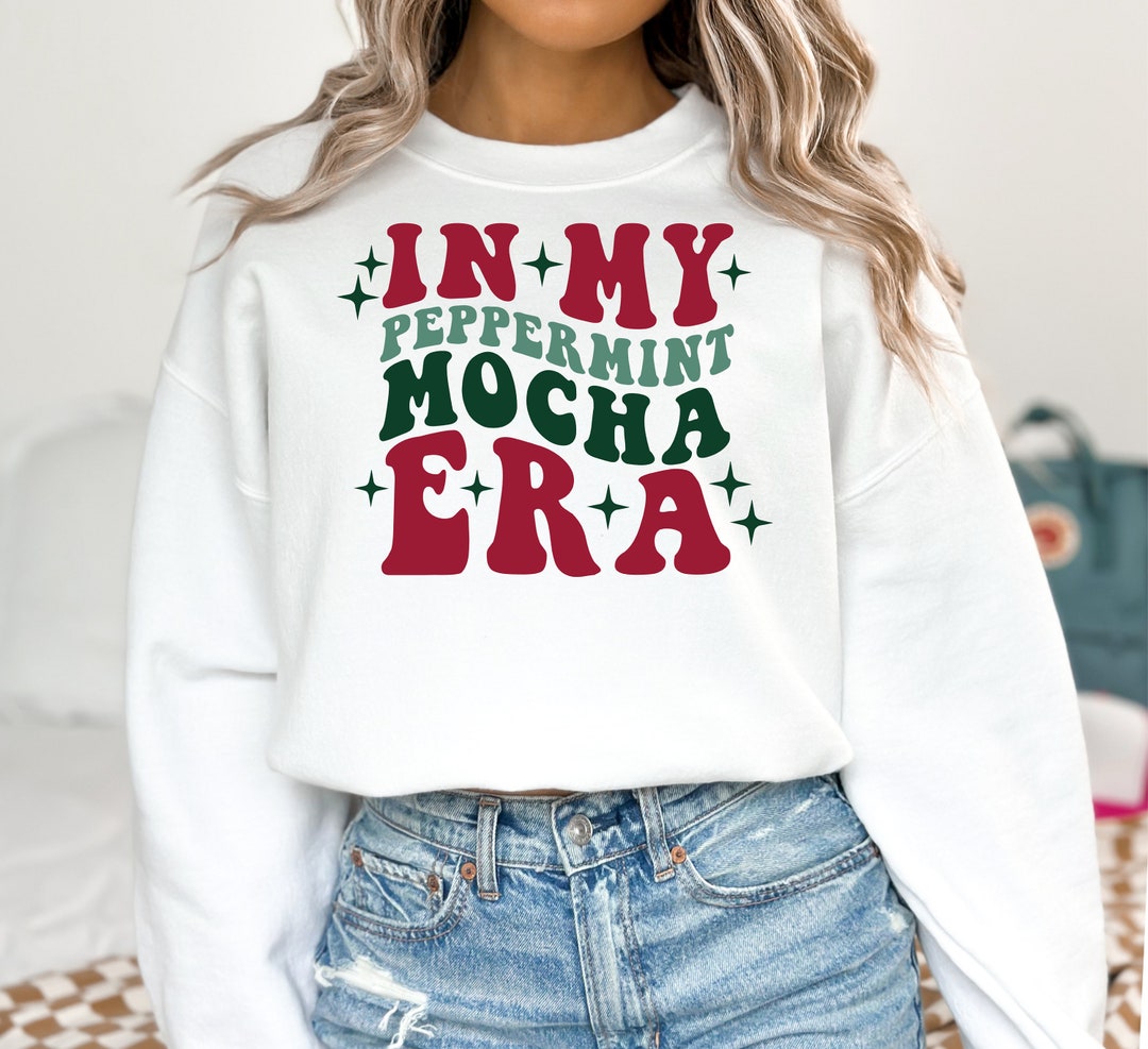 In My Peppermint Mocha Era SVG and PNG Groovy Retro Svg - Etsy