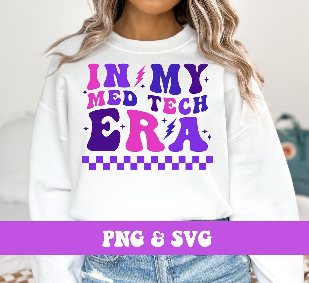 In My Med Tech Era SVG and PNG, Groovy Retro Healthcare Trendy Nursing Home and Assisted Living ...