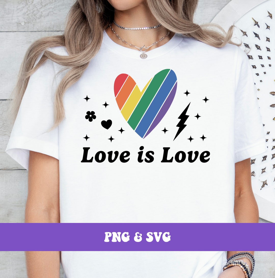 Liebe ist Liebe Png und SVG, Stolz Png SVG, LGBTQ und LGBT Kindness ...