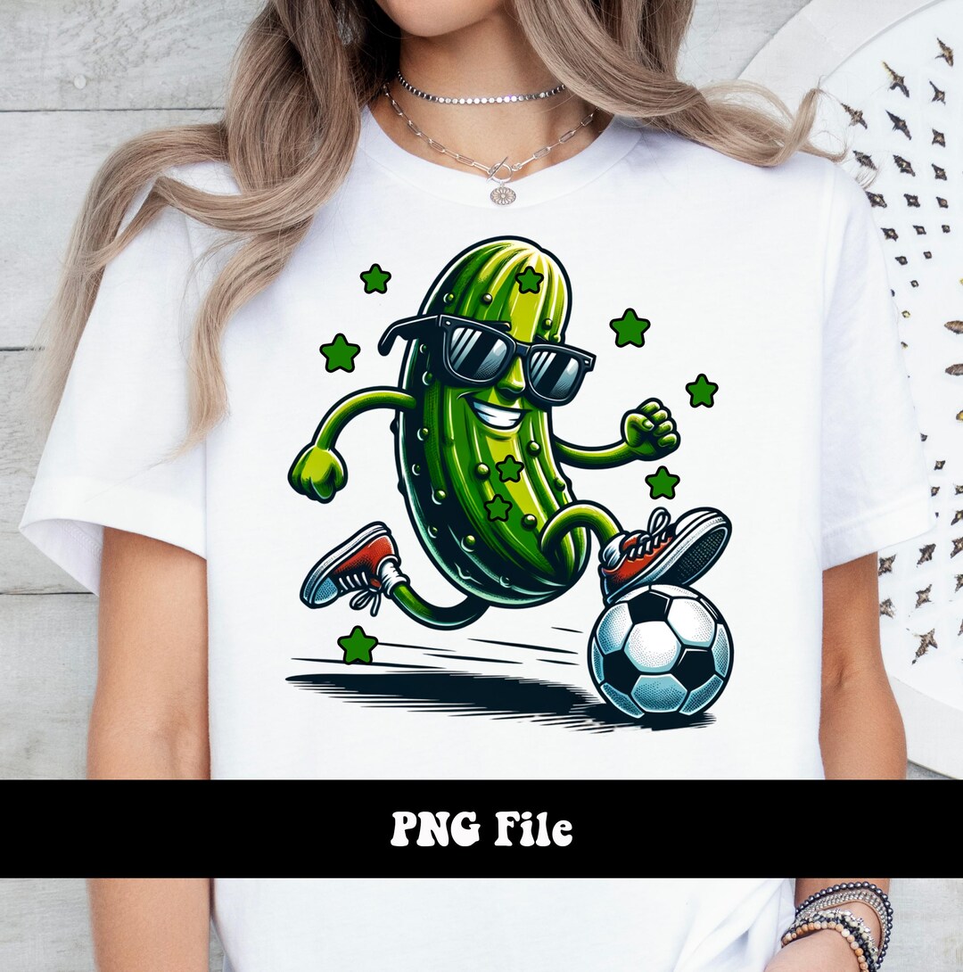Pickle Playing Soccer PNG, Funny Sports and Soccer PNG, Funny Pickle ...