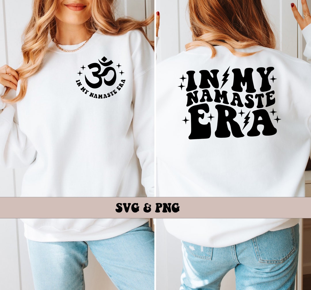 In My Namaste Era SVG and PNG, Yoga Svg and Png, Yogi SVG Png Retro ...