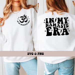 In My Namaste Era SVG and PNG, Yoga Svg and Png, Yogi SVG Png Retro ...