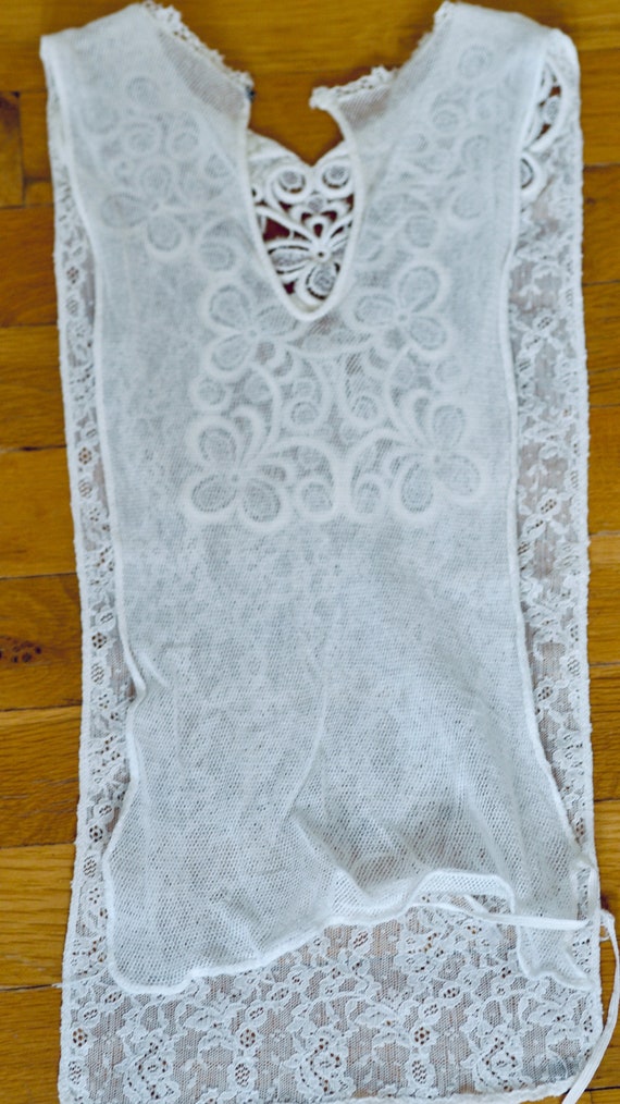 Antique Lace Chemisette Dickey Handmade circa 1920 - Gem
