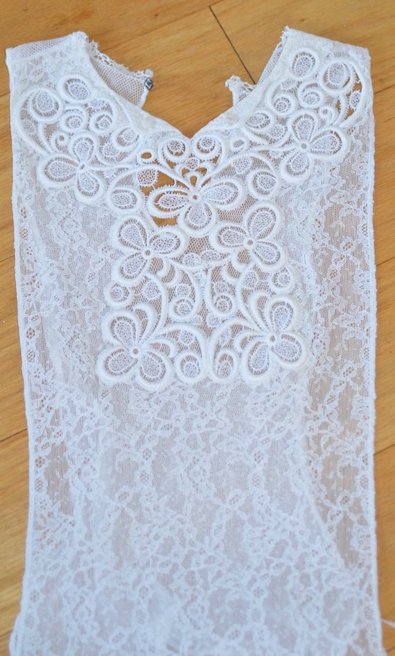 Antique Lace Chemisette Dickey Handmade circa 1920 - Gem