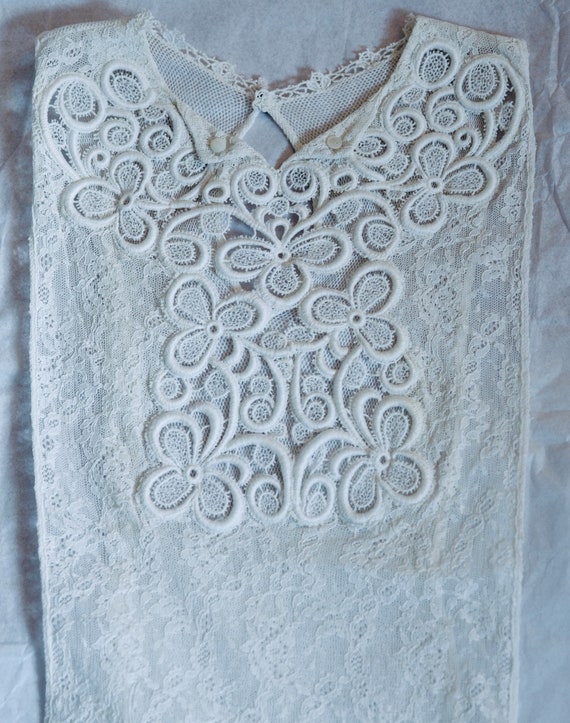 Antique Lace Chemisette Dickey Handmade circa 1920 - Gem