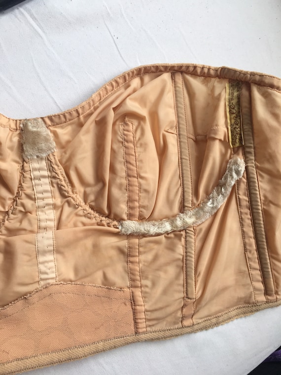 Vintage French lingerie // 1950s bustier bra - Gem