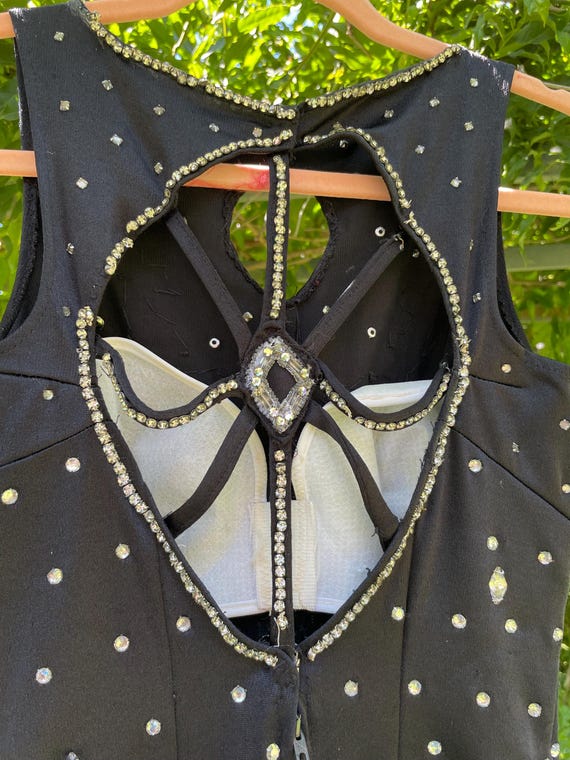 vintage rhinestone showgirl burlesque dance costume - Gem