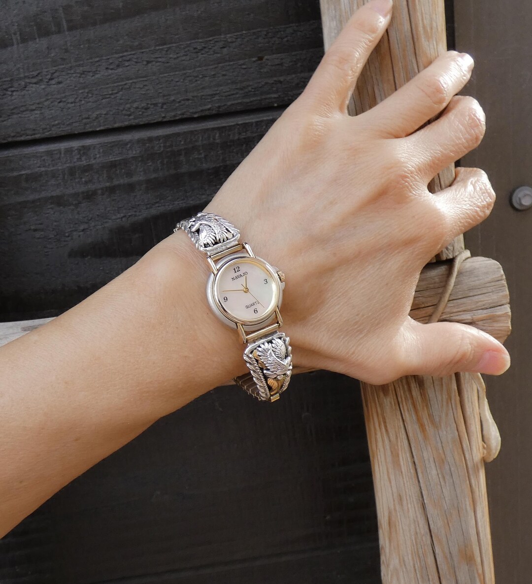 RARE Native American Navajo Vintage 925 Sterling Silver 12K GF Eagle ...