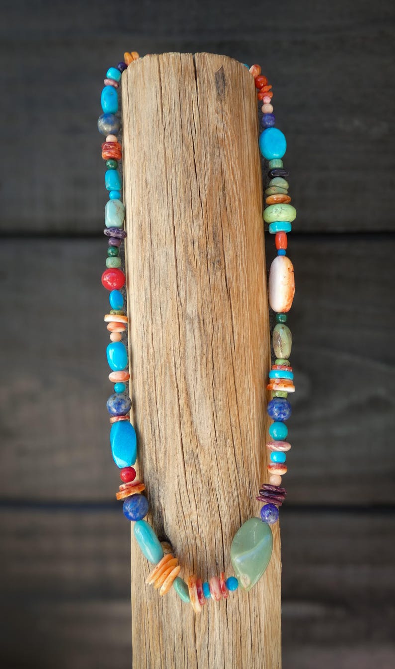 Native American Vintage Navajo 18 Inch Turquoise Spiny Oyster Multi ...