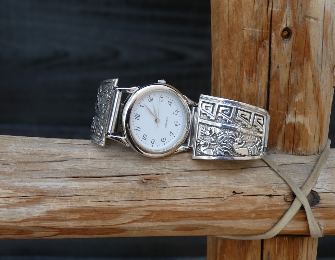 Native American Men's Navajo Vintage Sterling Silver Kokopelli Men's ...