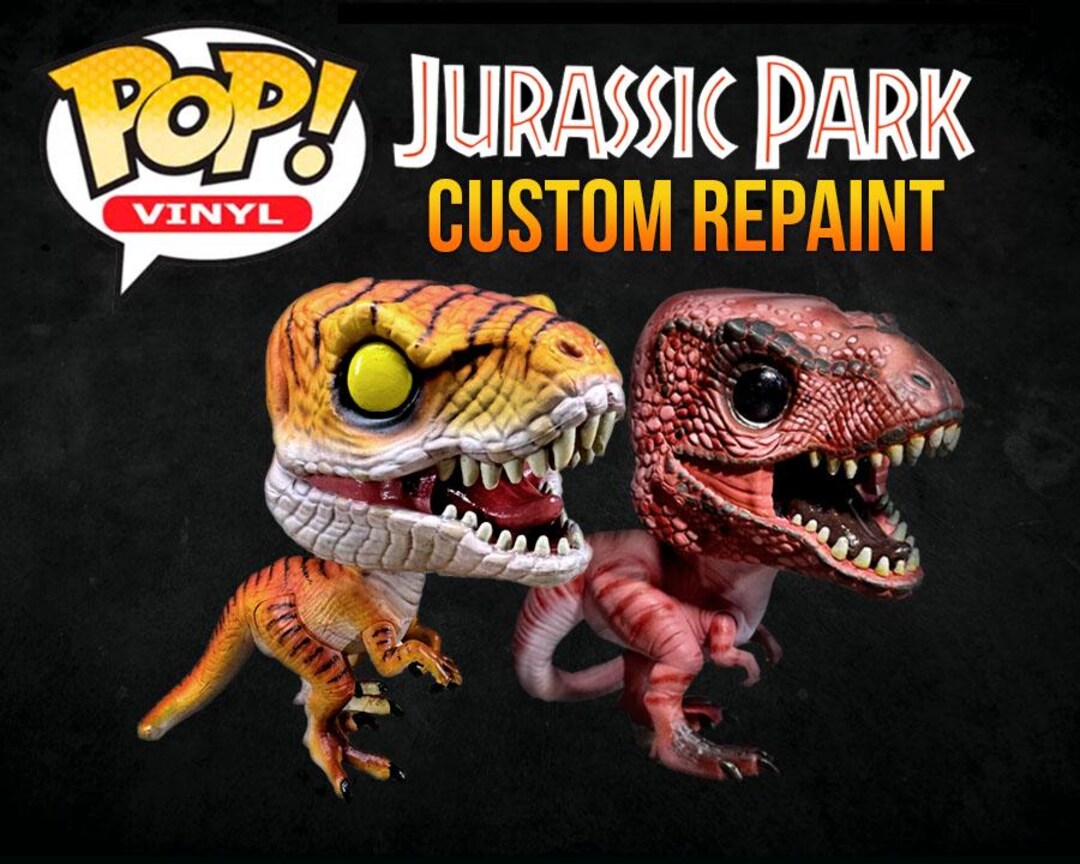 Custom Jurassic Park Funko Pop Repaint Commission - Etsy