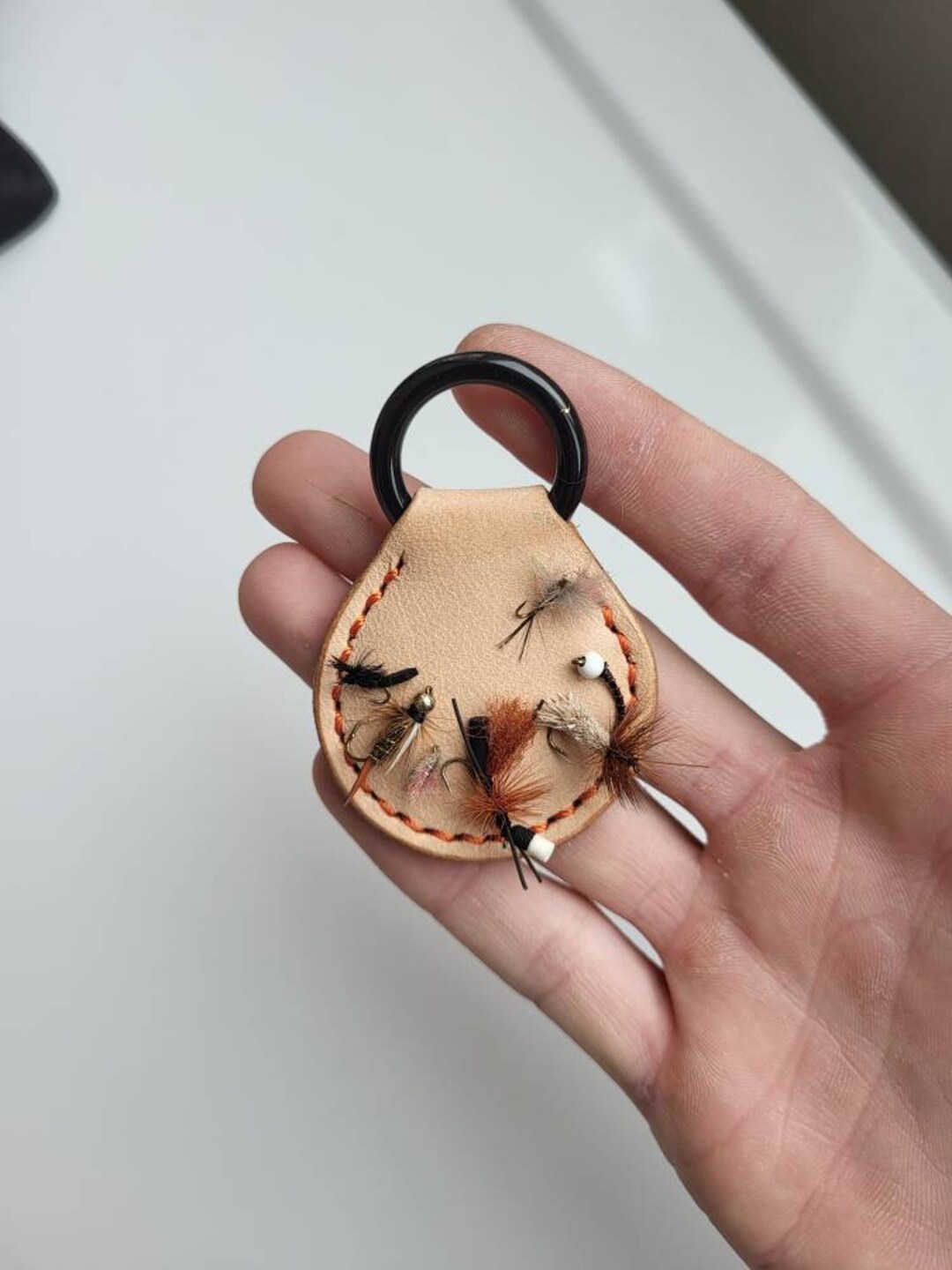 Leather Magnet Fly Holder - Etsy