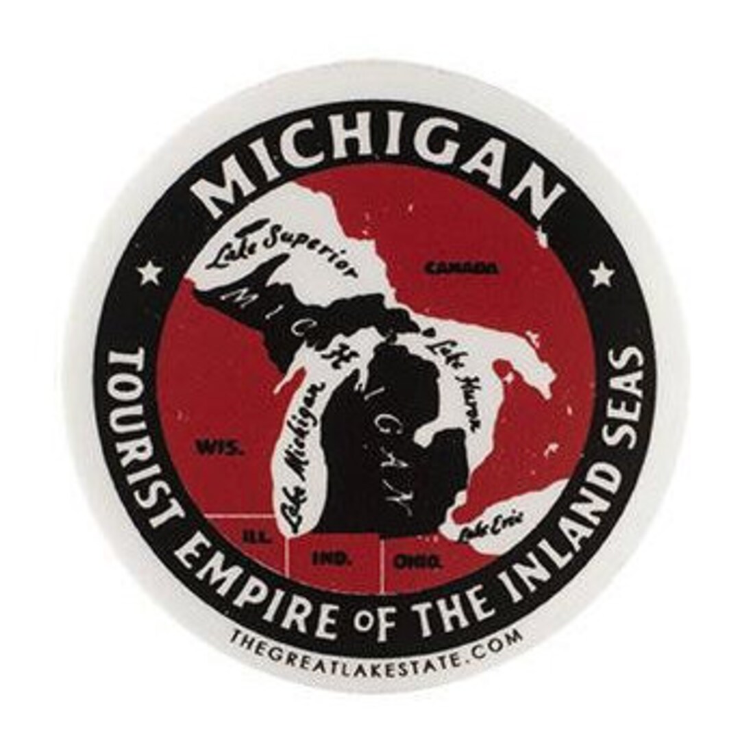 Michigan Tourist Empire of the Inland Seas Sticker - Etsy