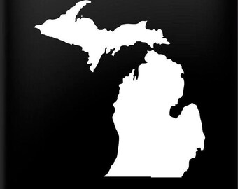 Michigan Car Decal, State of Michigan Car Decal, Pure Michigan, State ...