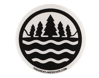 The Great Lakes State Logo Sticker - Etsy
