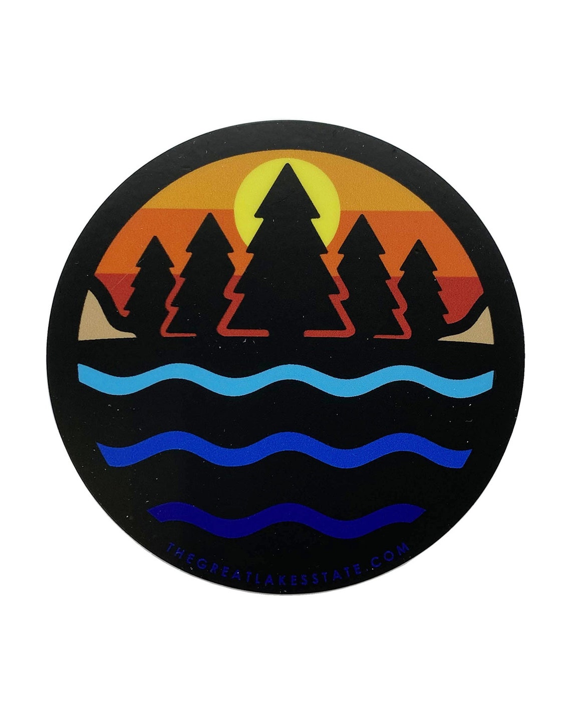 The Great Lakes State Color Logo Sticker - Etsy