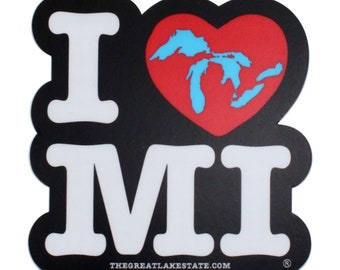 I Love Michigan - Etsy