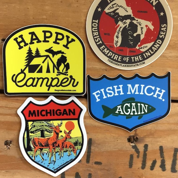 Michigan Sticker - Etsy