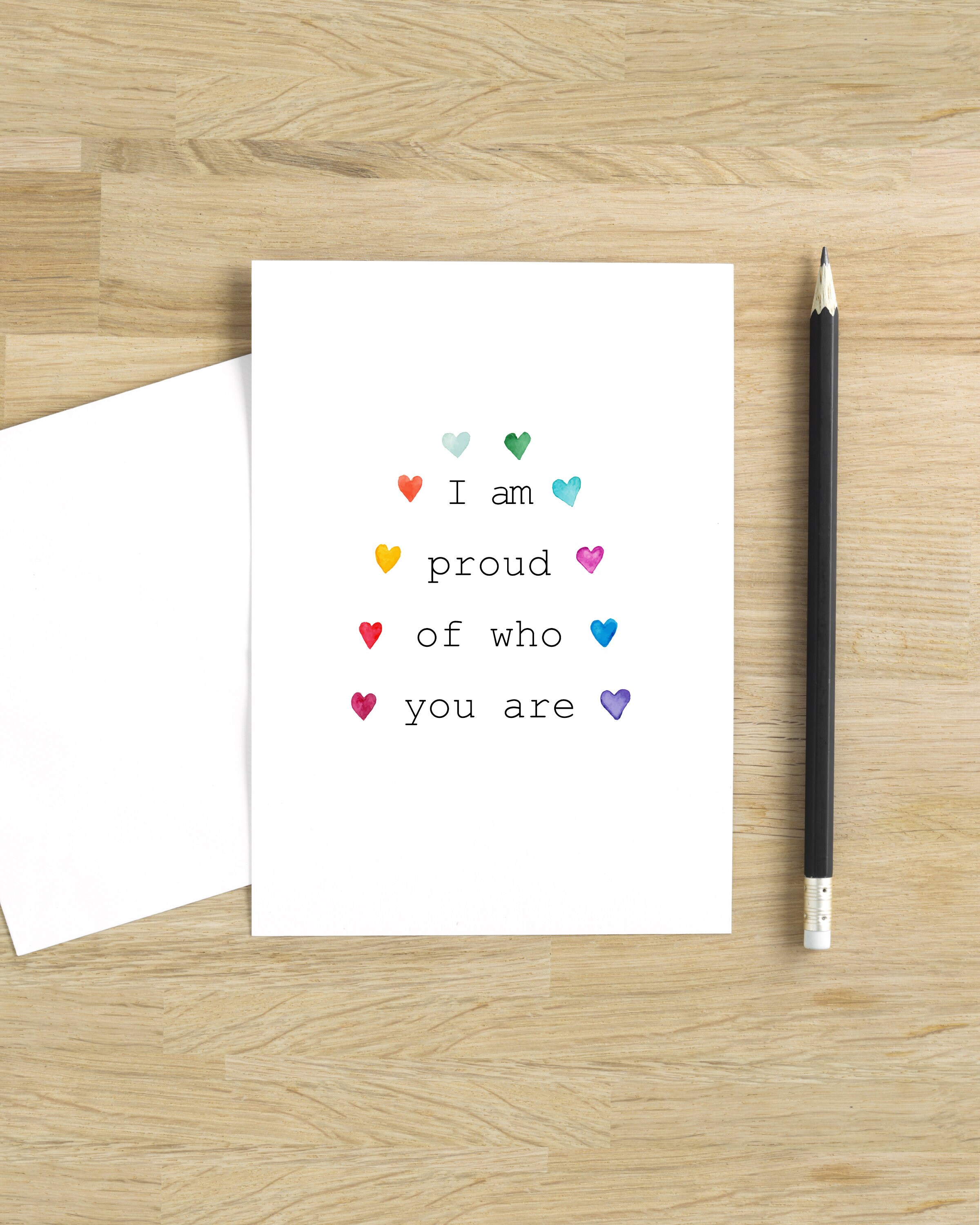 Proud of You Rainbow Pride Greeting Cardlgbtq Pride Cardgay - Etsy