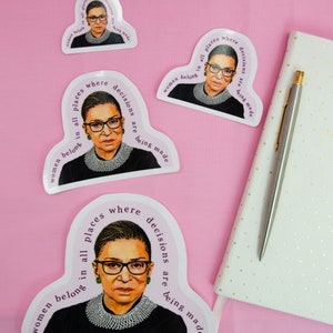 Ruth Bader Ginsburg Sticker,notorious RBG Quote Sticker,feminist ...