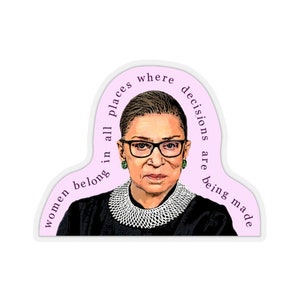 Ruth Bader Ginsburg Sticker,notorious RBG Quote Sticker,feminist ...