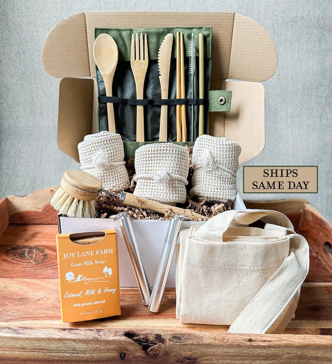 Zero Waste Eco-friendly 17 Piece Sustainable Kitchen Kit Gift Box ...