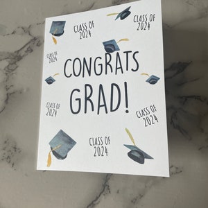 Congrats Grad 2024 Graduation Greeting Card,2024 College Grad Card,2024 ...