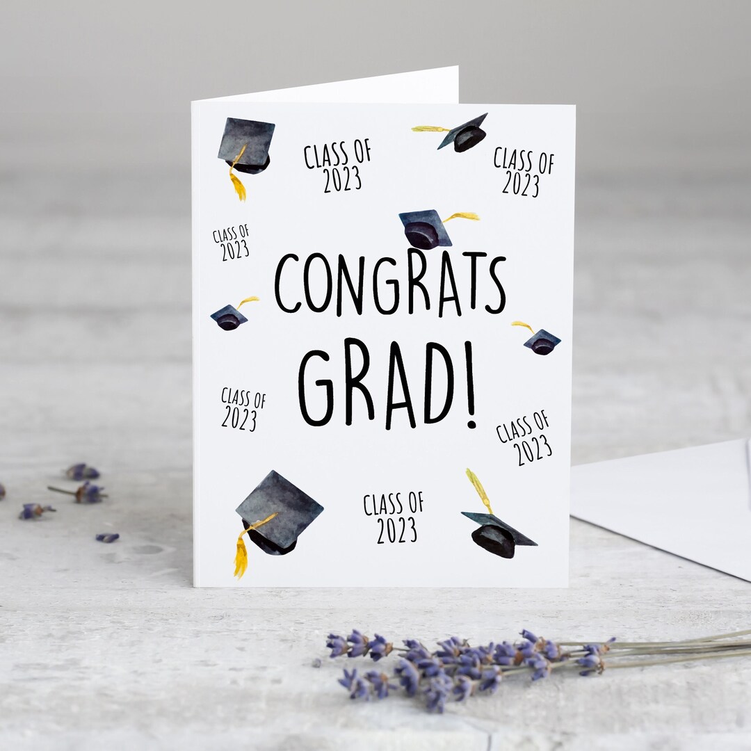 Congrats Grad 2023 Graduation Greeting Card,2023 College Grad Card,2023 ...