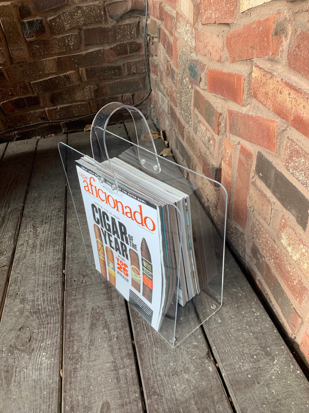 Clear Acrylic Magazine Holder Display - Etsy