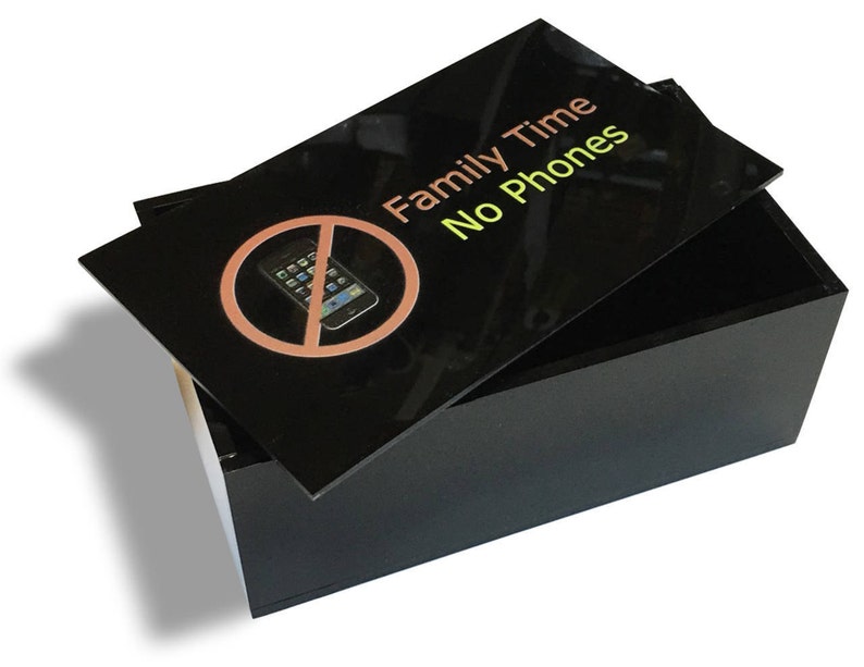 Family Time No Cell Phones Storage Box Privacy Anti Spy - Etsy
