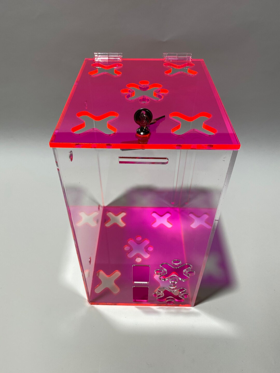 Acrylic Fluorescent Pink Security Case Compatible With X Box Series X ...