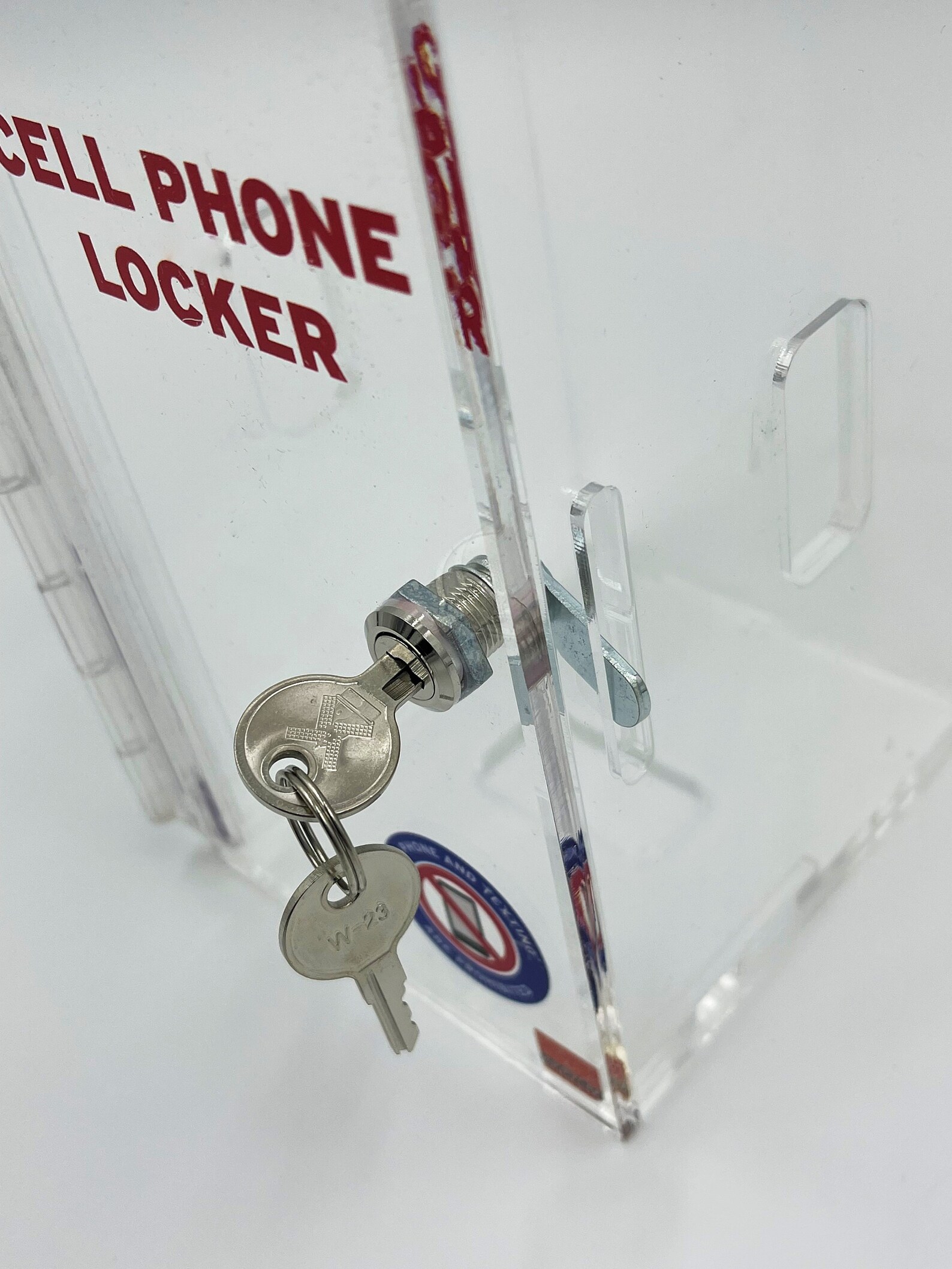 Single Door Cell Phone Locker With Two Keys Clear Acrylic NEW - Etsy