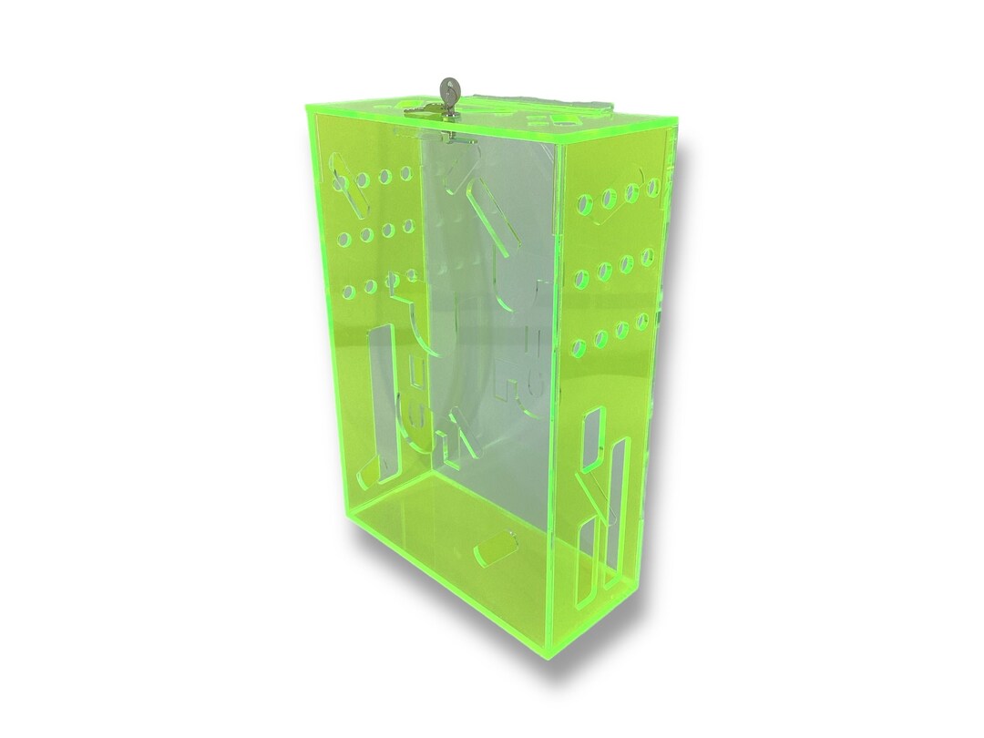 Clear and Fluorescent Green Acrylic Compatible for Playstation 5 (PS5 ...