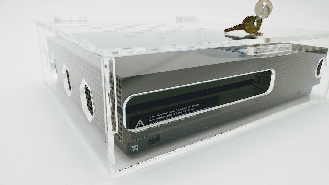 Clear Acrylic Gaming Security Case Compatible With X-box One S Video ...