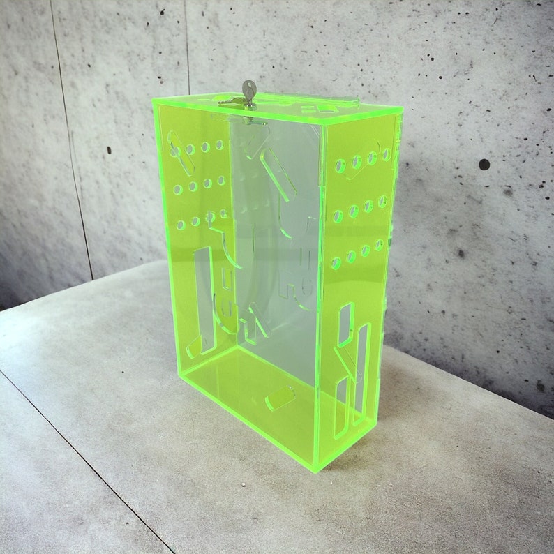 Clear and Fluorescent Green Acrylic Compatible for Playstation 5 (PS5 ...