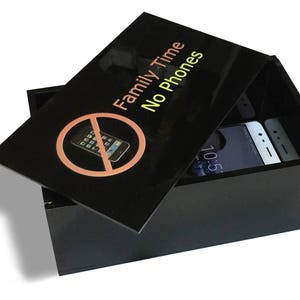 Family Time No Cell Phones Storage Box Privacy Anti Spy - Etsy