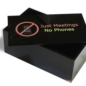 Just Meetings No Cell Phones Storage Box Privacy Antispy - Etsy