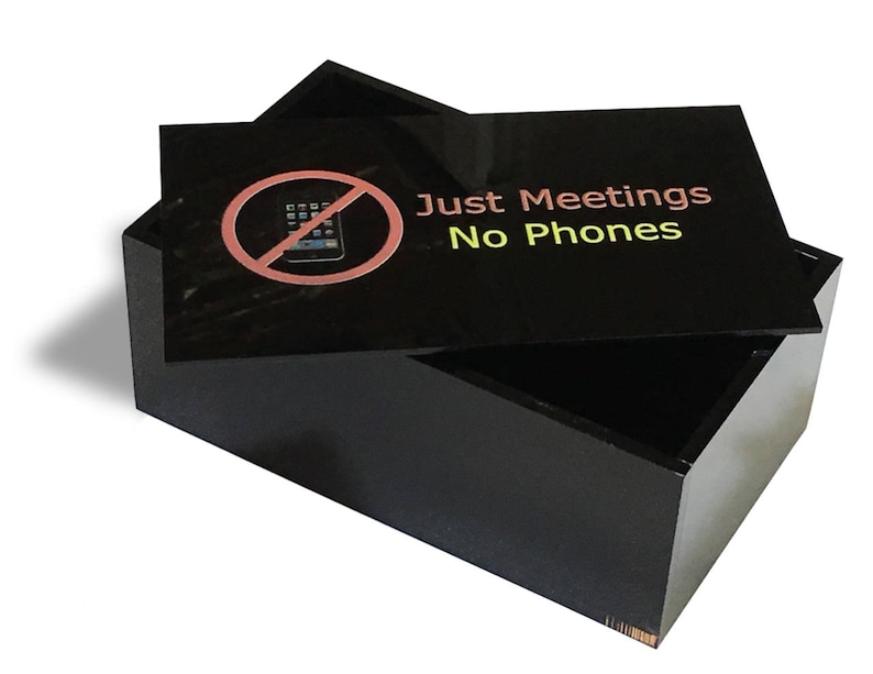 Just Meetings No Cell Phones Storage Box Privacy Antispy - Etsy