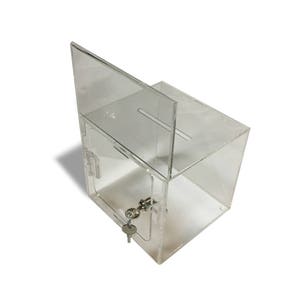 Acrylic Donation Box With Sign Holder Lock and Key - Etsy