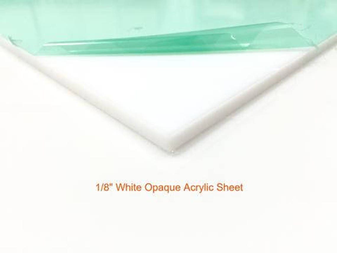 White Opaque Plexiglass Acrylic Sheet 1/8 Thick - Etsy